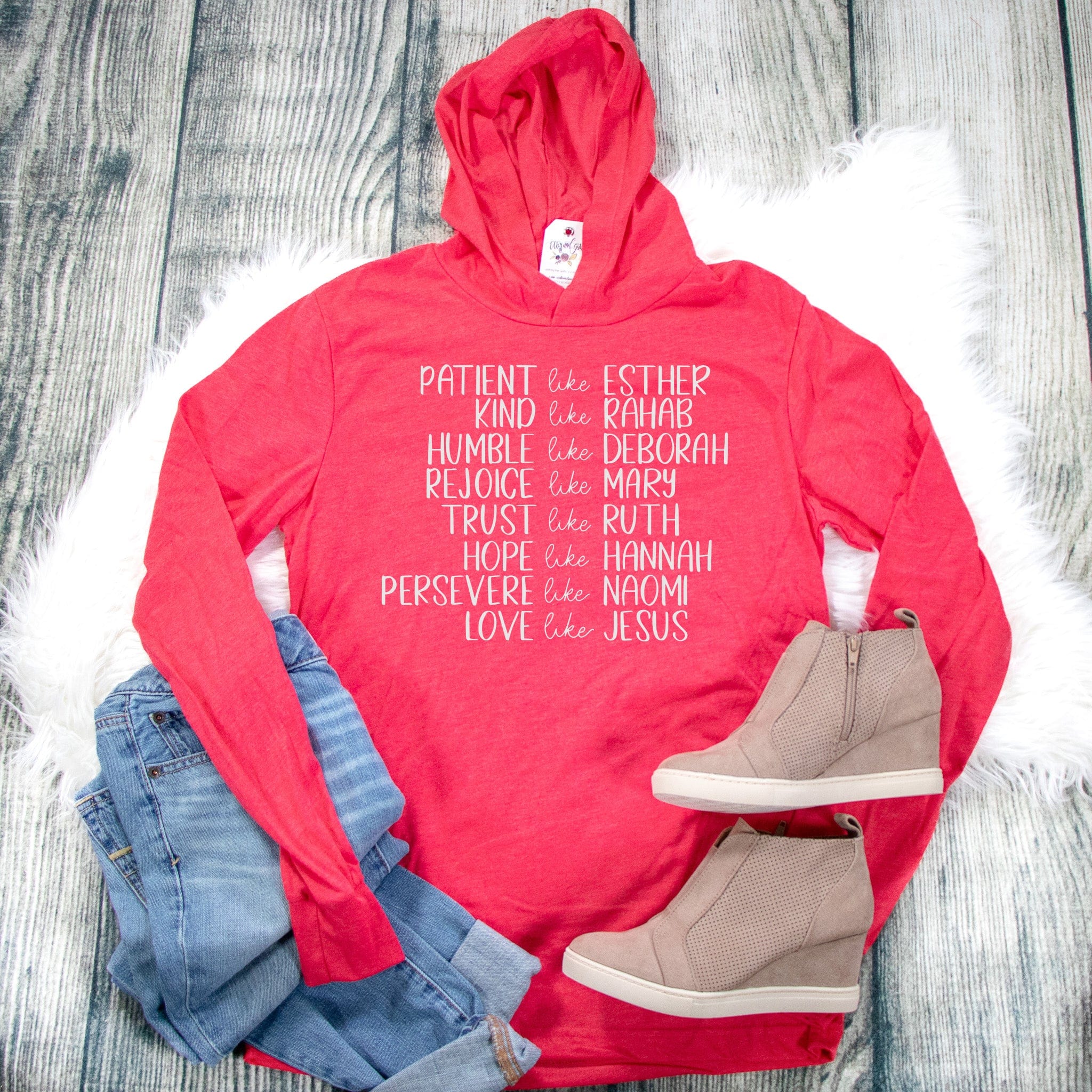 Patient Like Esther Christian T-Shirt Hoodie
