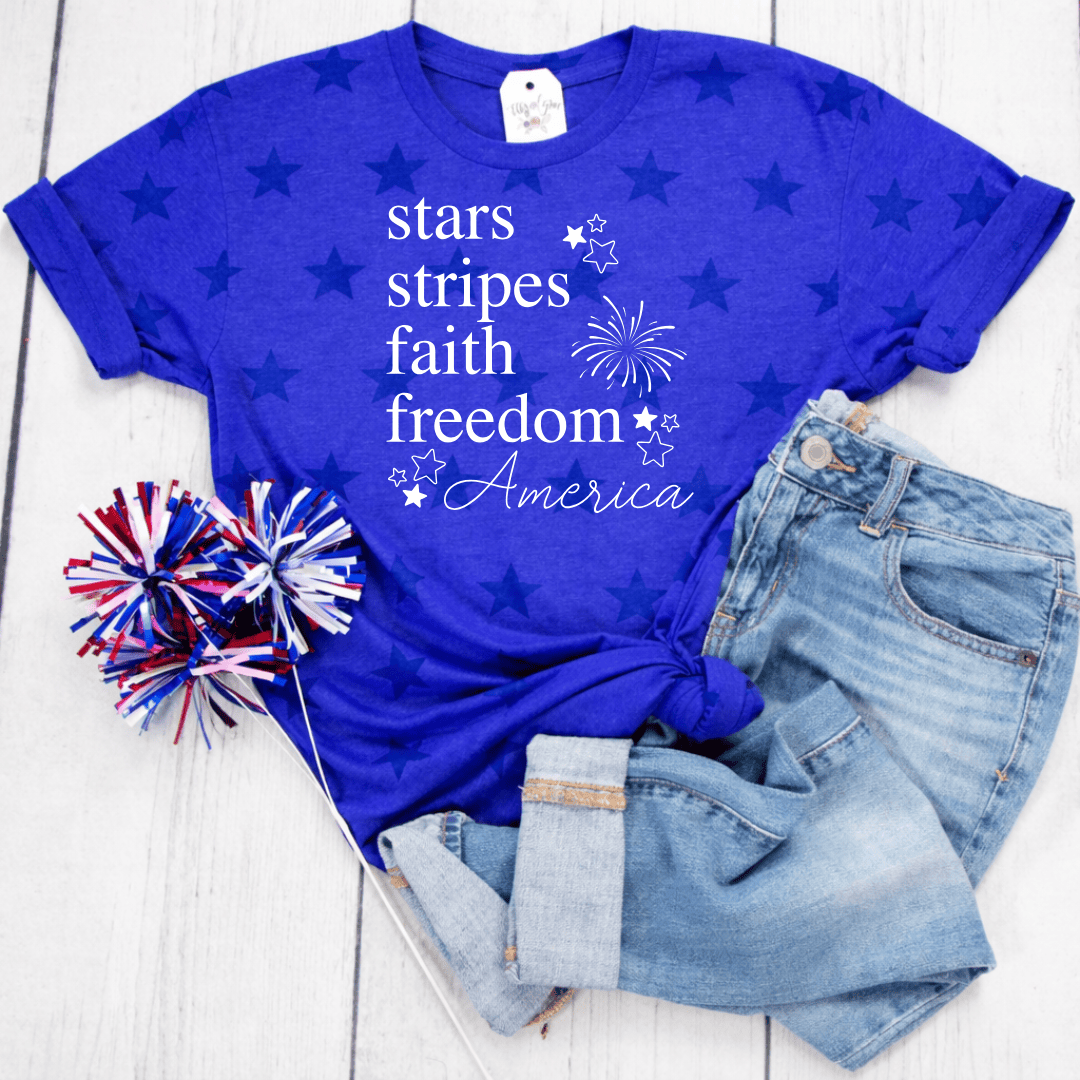 Stars + Stripes Christian Unisex Star Tee