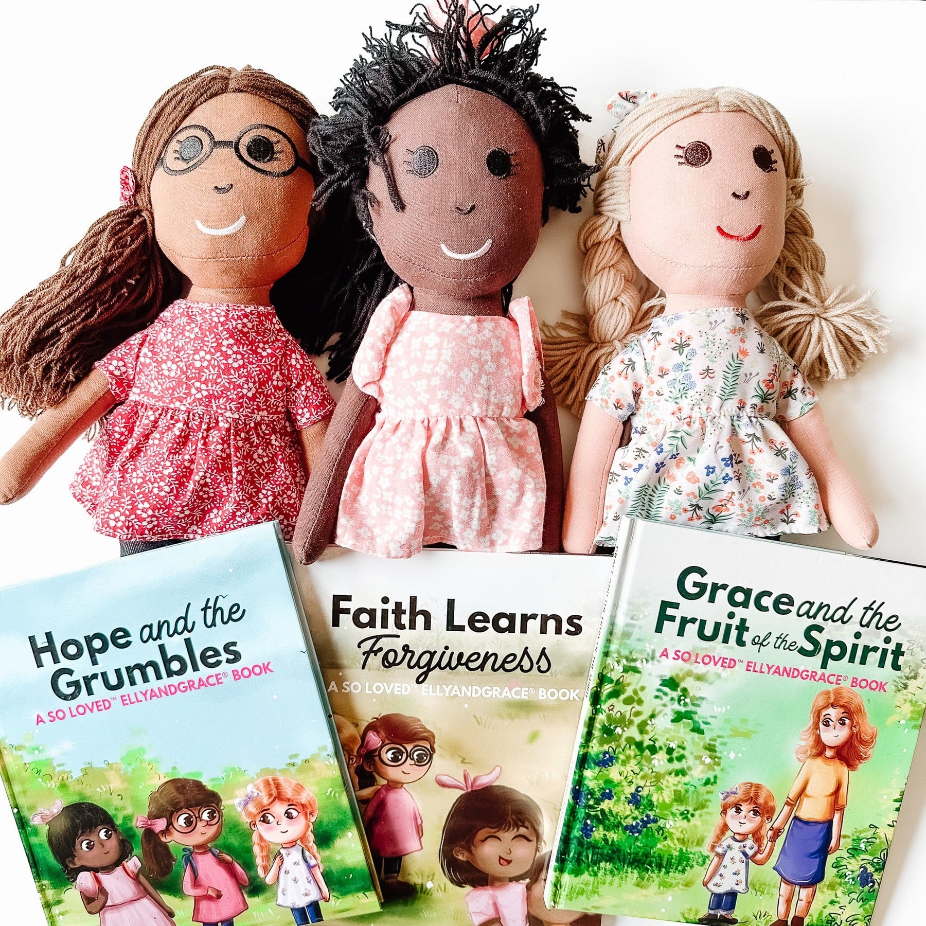 "Hope & the Grumbles" Book + Linen Doll Set
