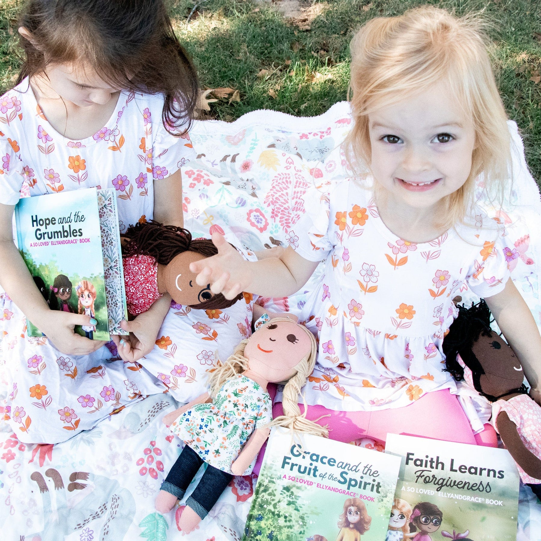 "Hope & the Grumbles" Book + Linen Doll Set