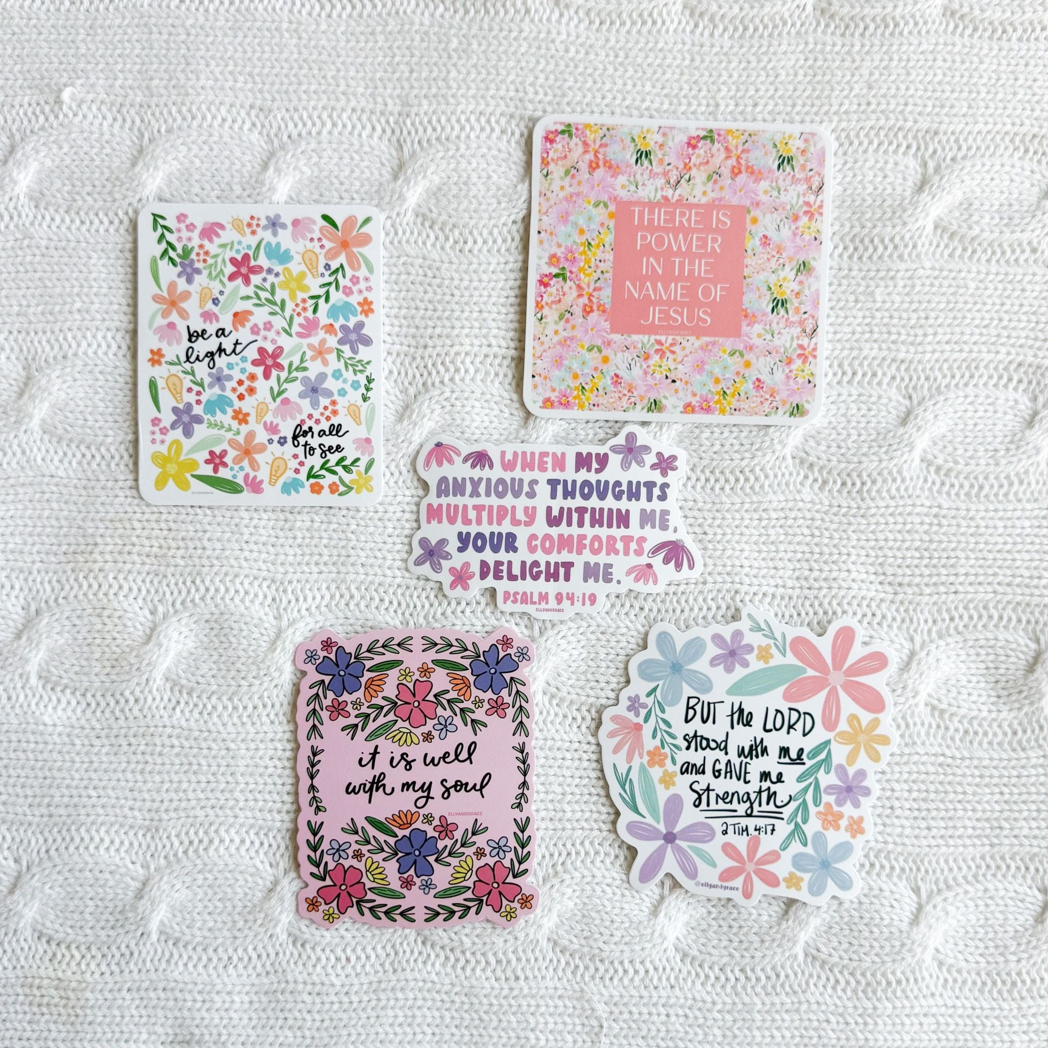 Perfect Peace Christian Sticker Pack