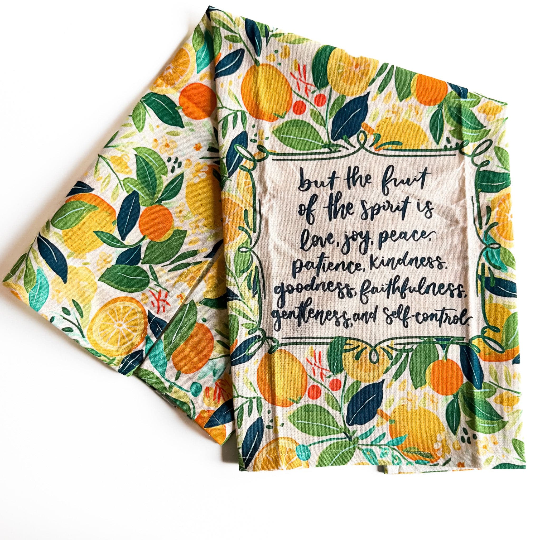 Fruit of the Spirit Christian Tea Towel
